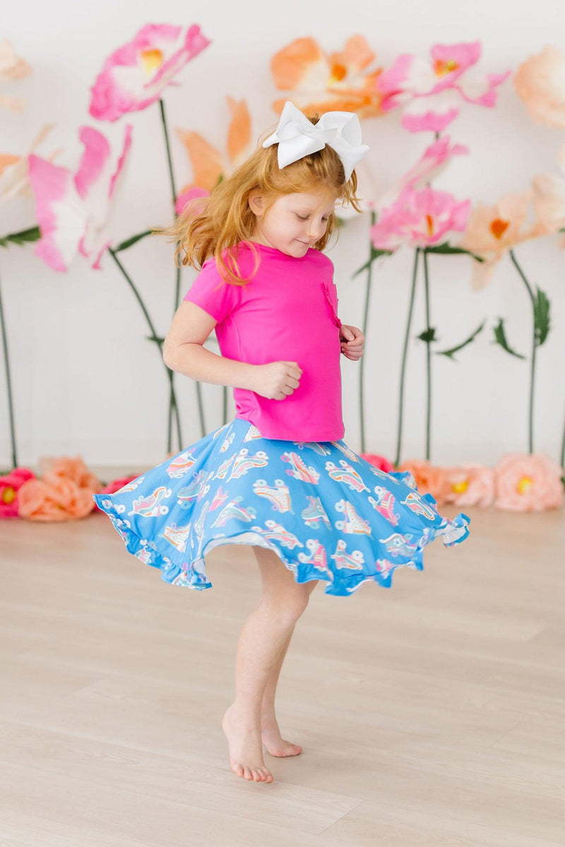 Let the Good Times Roll Ruffle Twirl Skort – The Skirt Lady